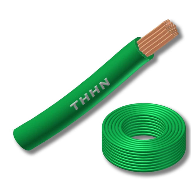 CABLE THHN 12AWG VERDE (ROLLO) (ROLLO DE 100 MT)