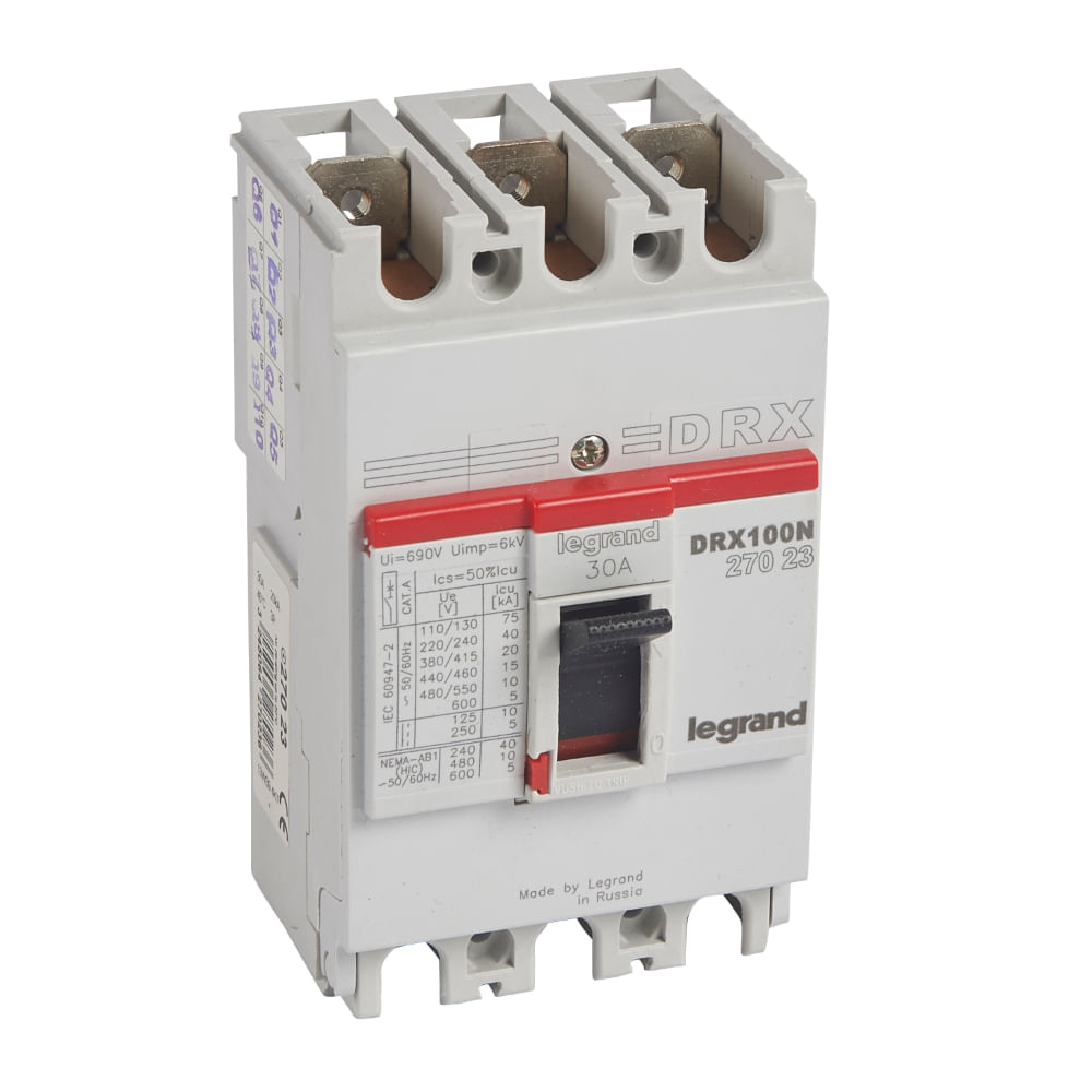 INTERRUPTOR AUTOMATICO 3P FIJO 30A 20KA 415VAC