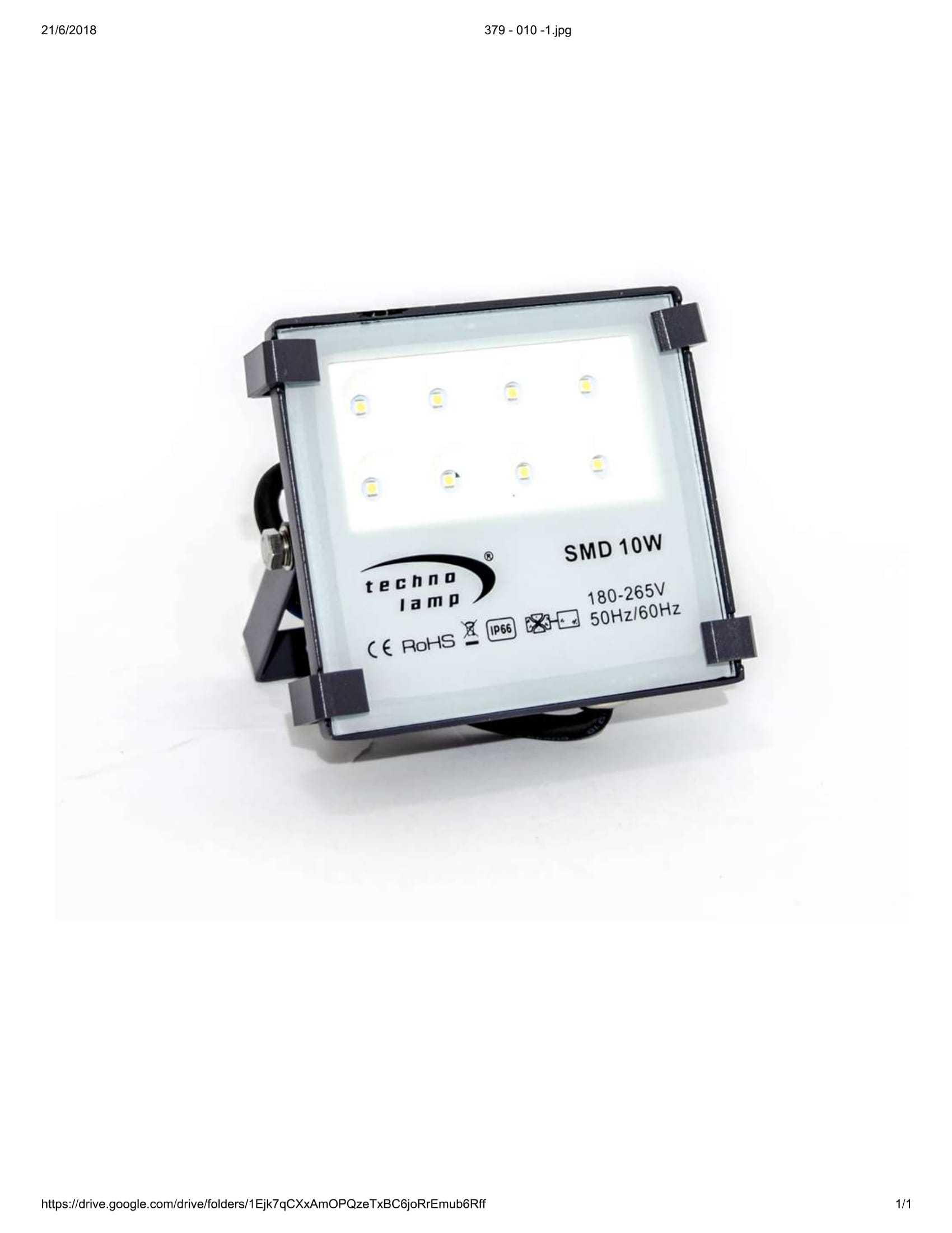 PROYECTOR LED 10W 3000K 1000LM IP66 IK10 DL