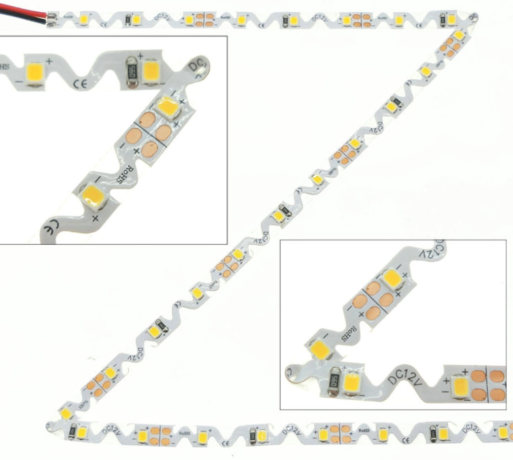 CINTA LED TECHNOLAMP 4.8W/M LUZ CÁLIDA 12V IP20 (5 METROS)
