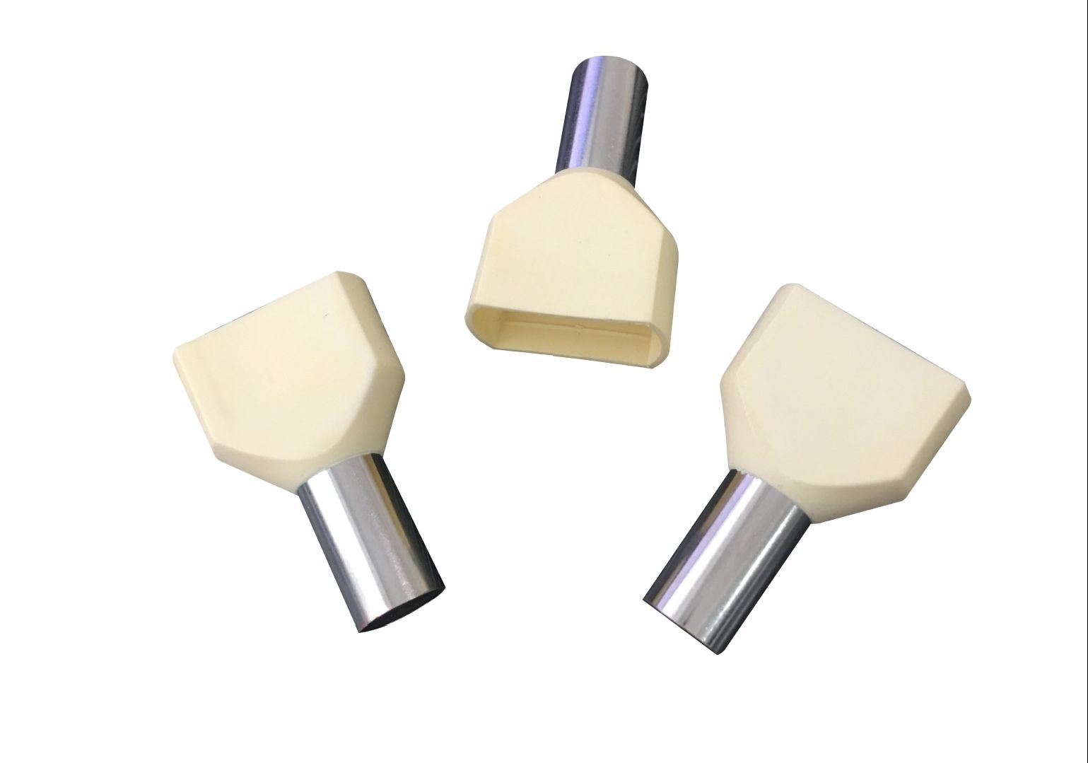 TERMINAL FERRULE DOBLE 2 X 16,0MM BLANCO X 100