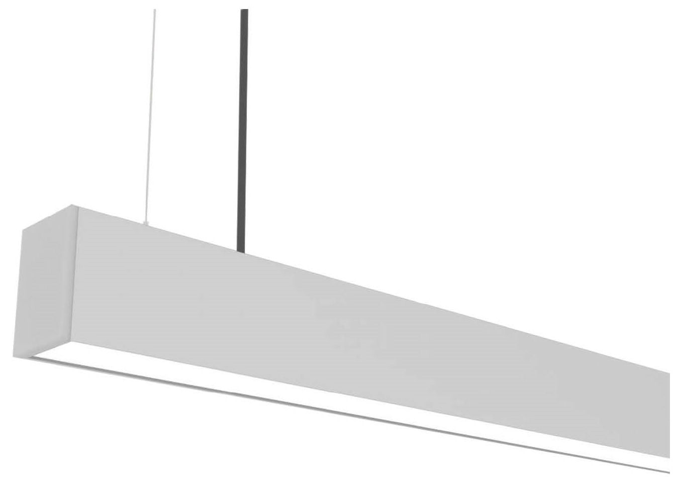 LUMINARIA LED LINEAL BERNA 40W 1200MM 5200 LM SWITCH 3000K/4000K GRIS