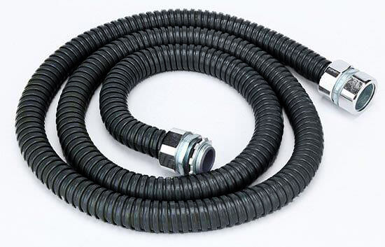 Tubería Flexible Metálica Corrugada Libre Halogeno 25MM Negro 4322 ...