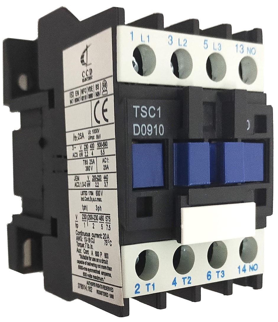 CONTACTOR 3P 9A 5,5HP /4KW 220V TSC1/D09